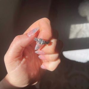 Jewelry | Silver Moonstone Ring Crescent Moon Hecate Mother Witch ...